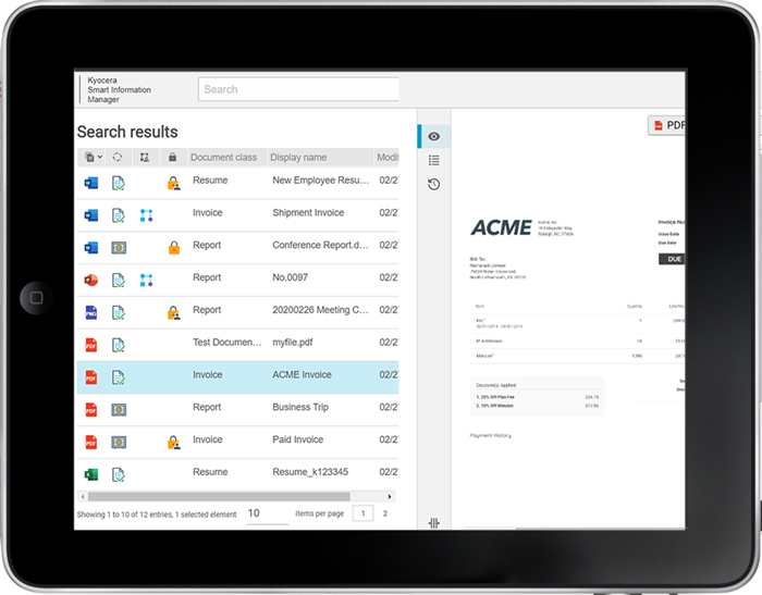 KYOCERA Smart Information Manager | ECM | Solutions | KYOCERA Document ...